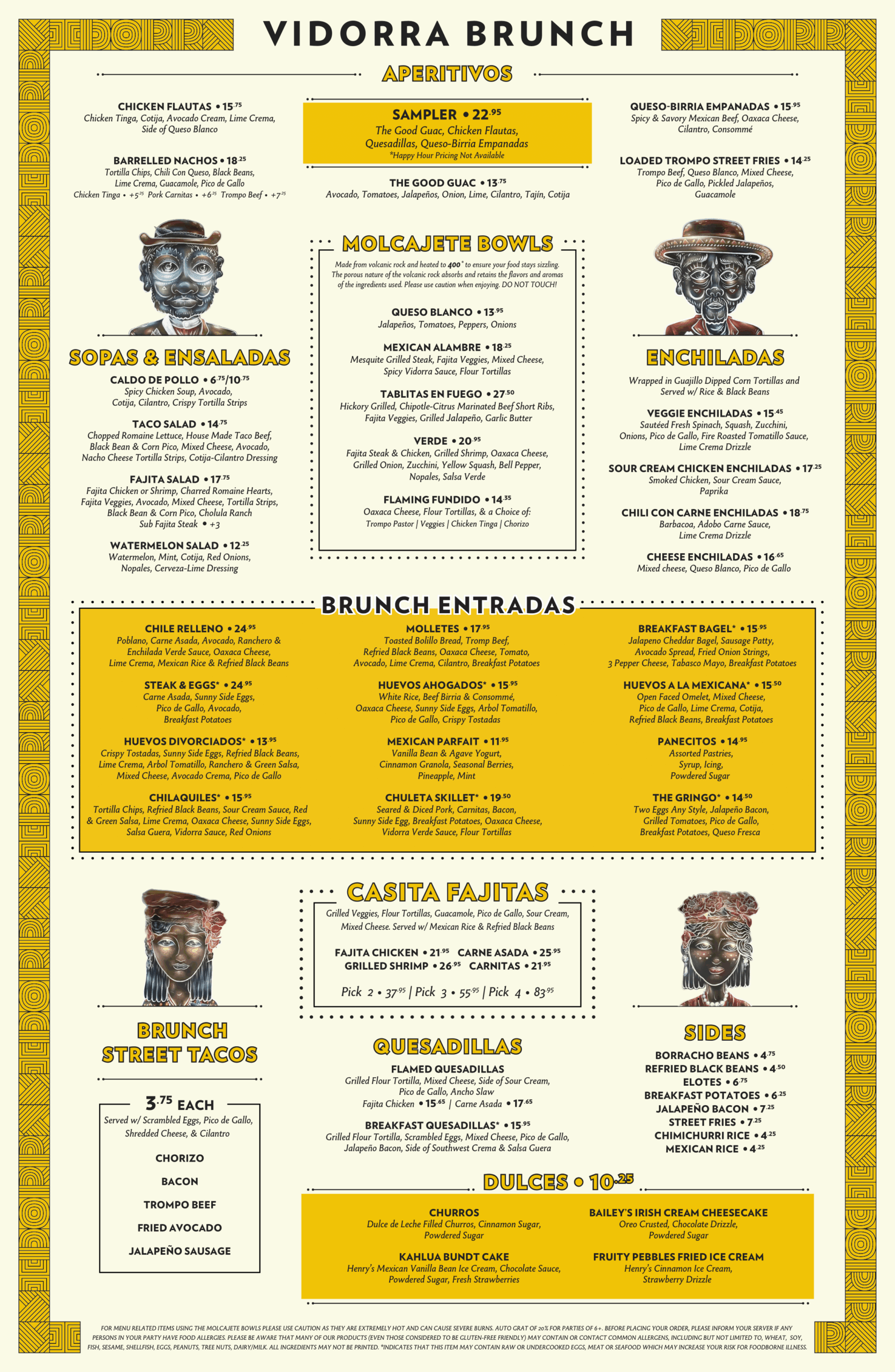 Menu - Vidorra Cocina